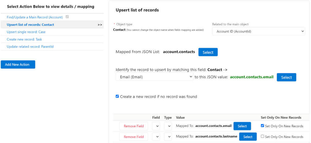 Step 3: Inbound Template Actions