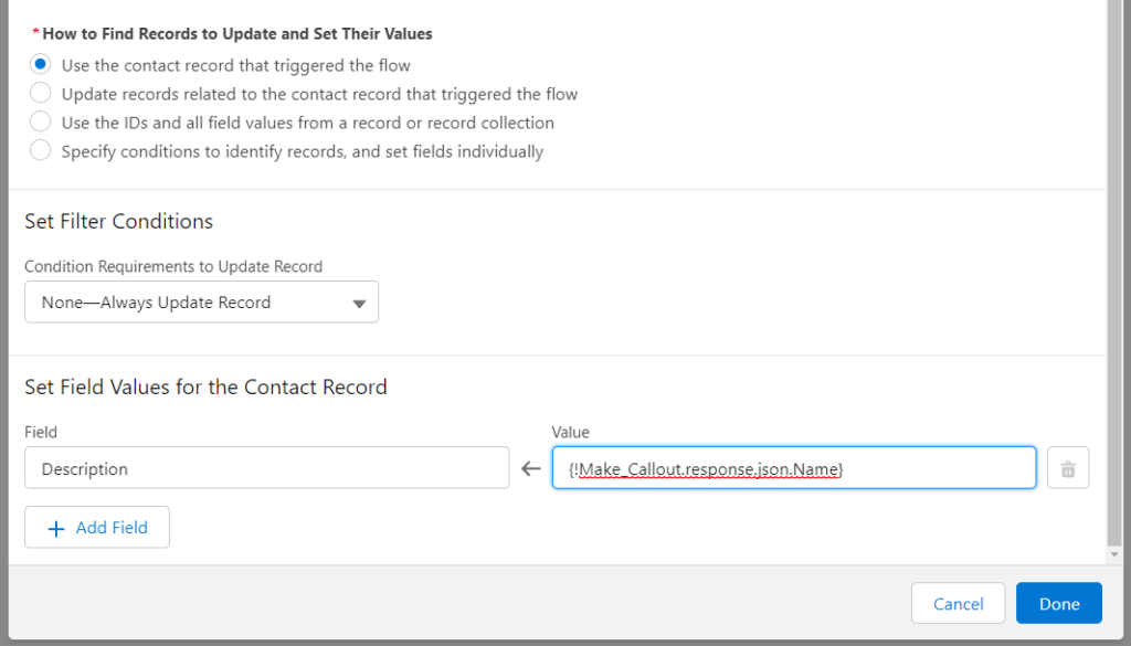 Implementing a synchronous Callout in a Flow and use the Response Body - Declarative Webhooks ...