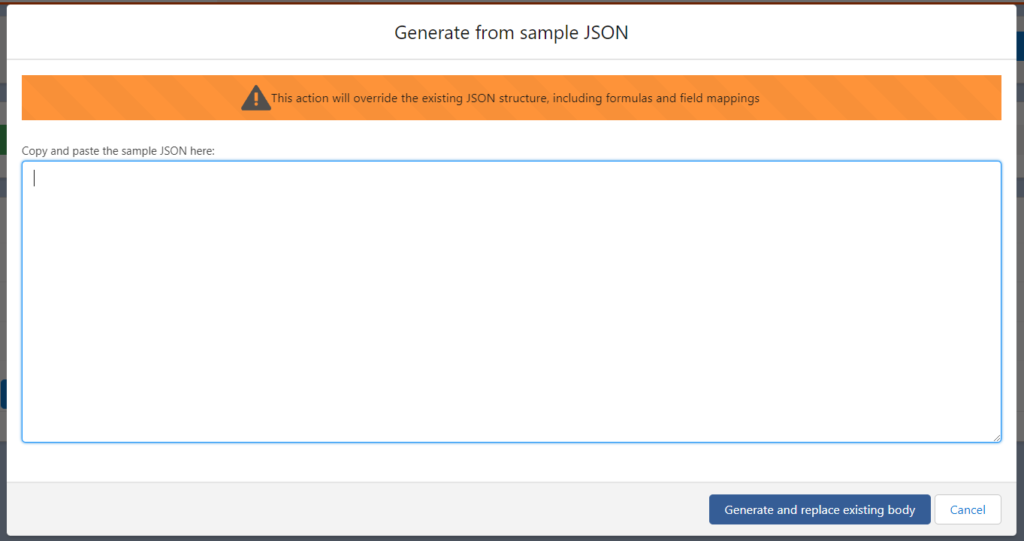 Step 3 Callout Template Request Body Json Format Declarative Webhooks User Guide