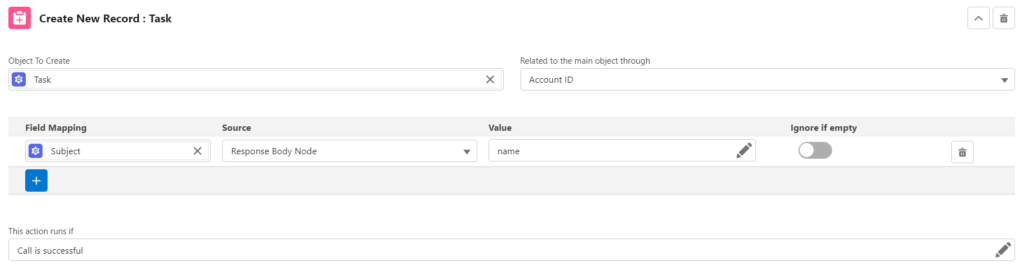 Step 5: Callout Template Response Actions - Declarative Webhooks User Guide